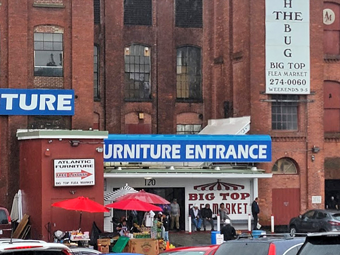 Big Top Flea Market's historic brick building houses a three-ring circus of vintage finds and unexpected treasures.