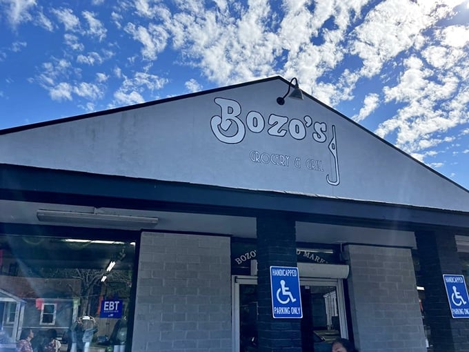 Bozo's unassuming storefront proves the old saying: never judge a seafood market by its cover.
