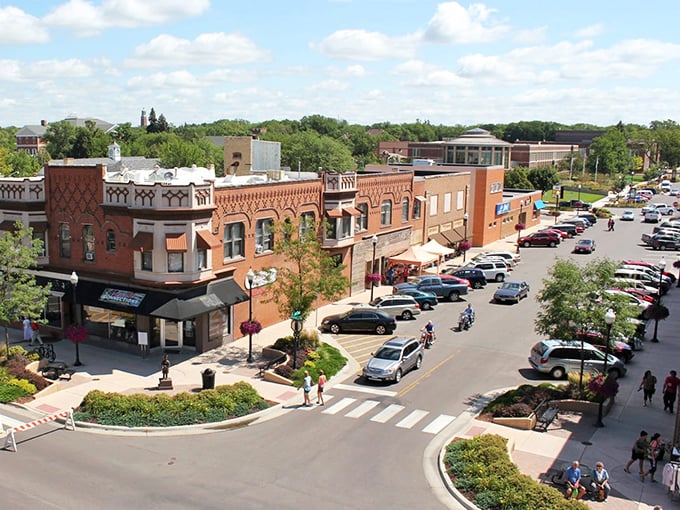 Brookings' brick-lined downtown square offers small-town charm with big-time affordability, where retirement dollars stretch like saltwater taffy.