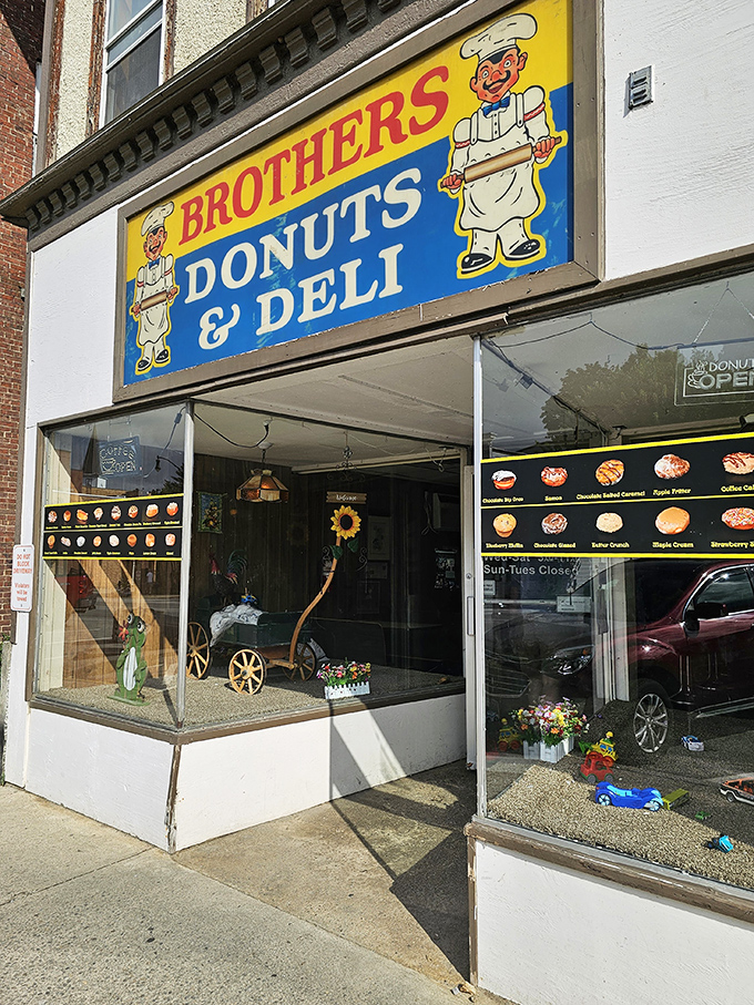 When your donut shop looks this inviting, you know the treats inside match the curb appeal. 