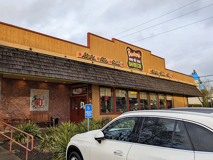 Buster's doesn't mess around with fancy frills - just serious Texas-style barbecue that would make a Lone Star native nod in approval.