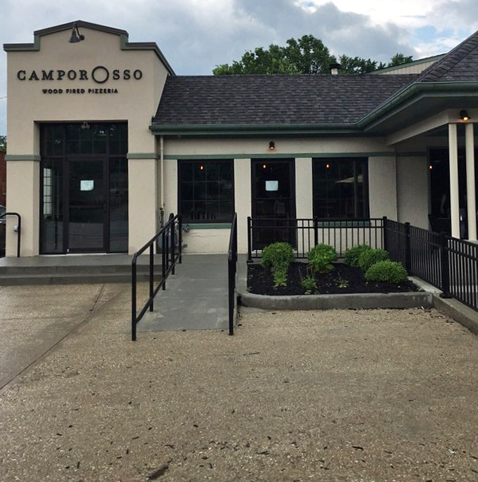 Clean lines and modern appeal hint at the wood-fired magic happening inside these walls.