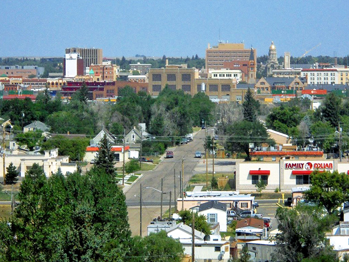 Cheyenne spreads out like a history book with pages of buildings, trees, and that big Wyoming sky&mdash;capital city charm without capital prices.
