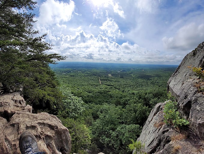 Nature's IMAX theater! Crowders Mountain's panoramic views make your 85-inch TV at home look like watching movies on a calculator.
