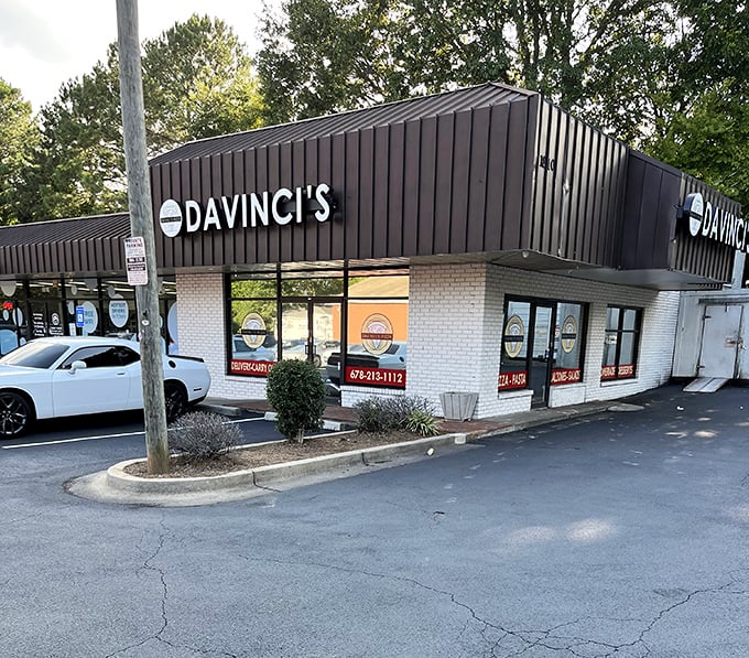 DaVinci's sleek exterior hides a world where pizza is treated with the reverence of a Renaissance masterpiece.