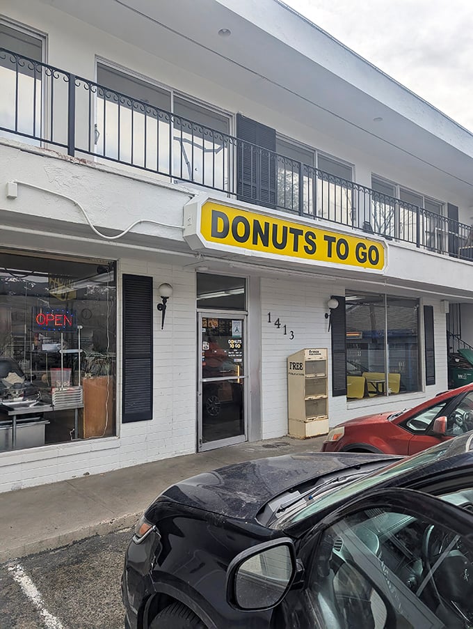 Sunshine yellow signage that screams "carb loading ahead!" Donuts To Go's no-nonsense approach to morning indulgence makes this Carson City spot a local treasure.