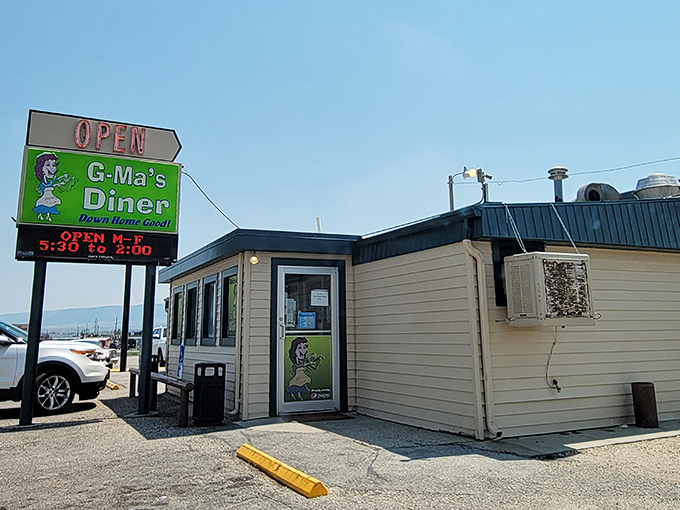 G-Ma's neon-green sign promises "Down Home Good" food, and let me tell you, grandma never breaks a promise.