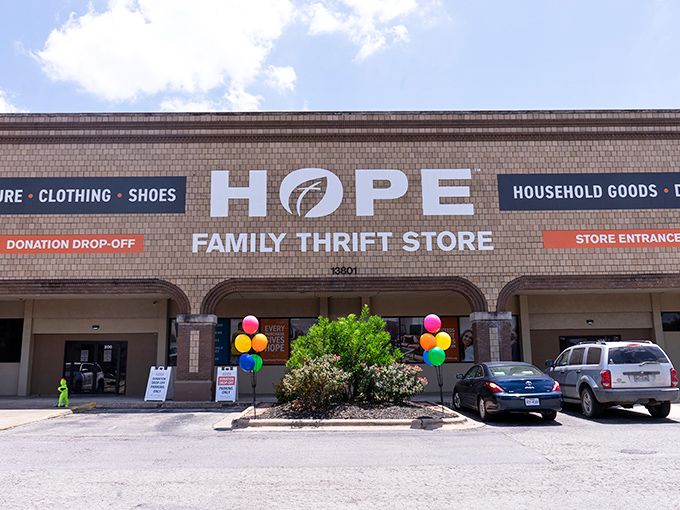 Hope springs eternal in this brick fortress of second-hand treasures and family-friendly finds.