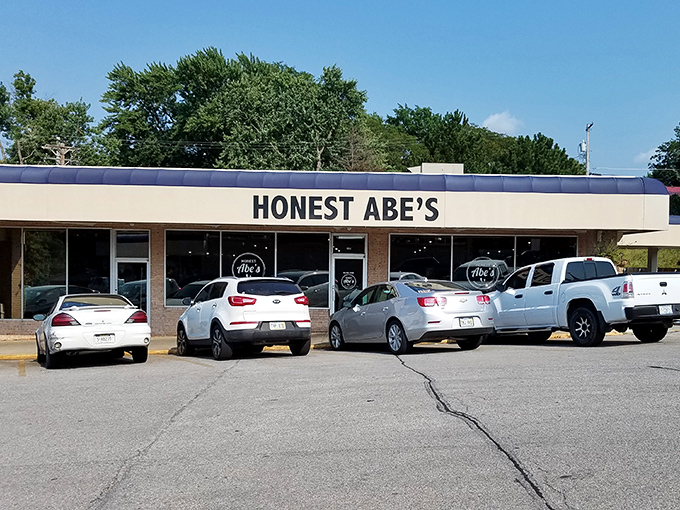 Honest Abe's straightforward storefront hides a wonderland of creative burger combinations that would make Lincoln proud.