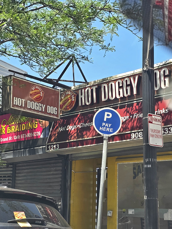 Urban hot dog heaven hiding in plain sight. The kind of storefront that locals guard jealously from food tourists.