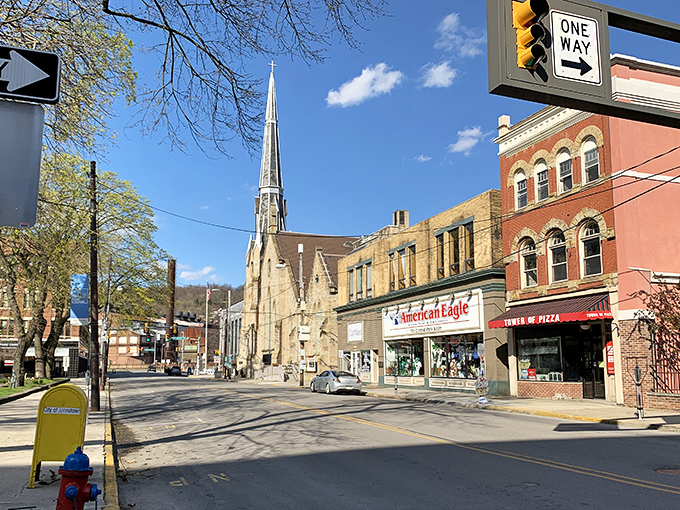 Johnstown's skyline features that gorgeous church spire&mdash;spiritual comfort and architectural beauty in one affordable package.