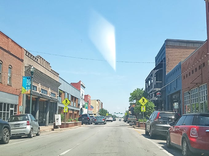 Jonesboro's historic downtown buildings stand shoulder to shoulder, offering a warm welcome and affordable living for those seeking small-city charm.
