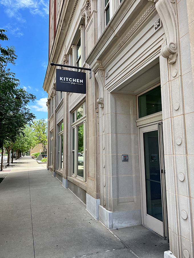 Kitchen No. 324's elegant facade whispers of history while promising modern breakfast delights inside.