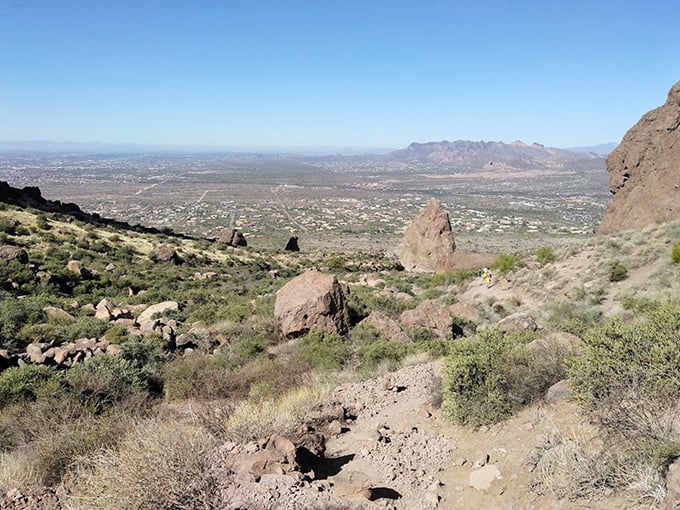 Lost Dutchman's treasure? The real gold is this view of the Superstition Mountains against an endless desert canvas.