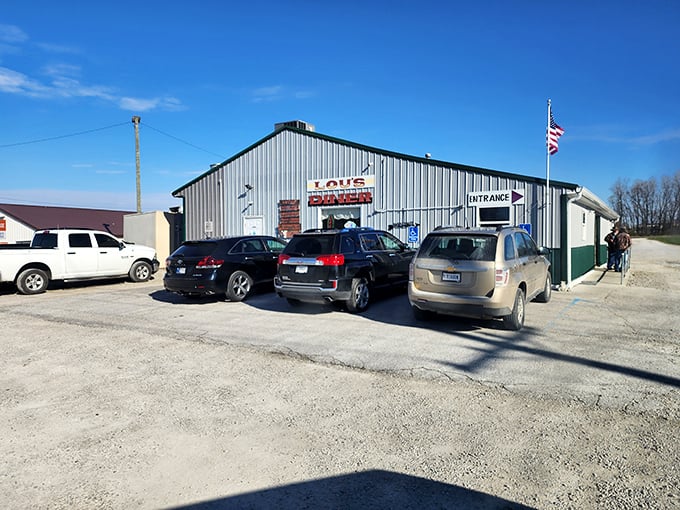 Lou's Diner might look unassuming from the outside, but that parking lot fills up faster than a church on Easter Sunday.