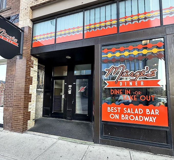 Marge's vibrant storefront announces itself like that friend who always knows where to find the best food in town.
