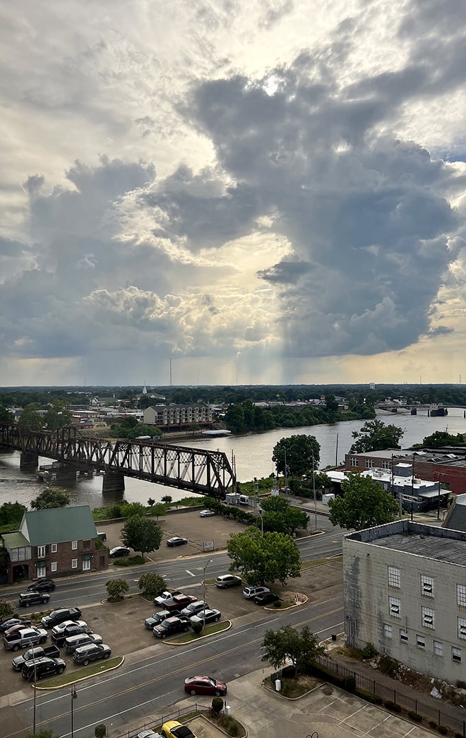 Monroe's historic downtown buildings tell stories of the past while housing affordable shops and eateries perfect for fixed-income explorers.