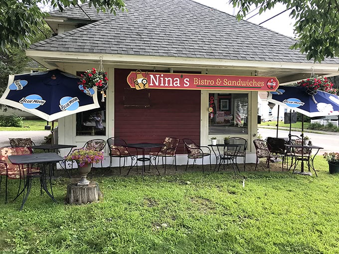 Nina's flower-adorned patio feels like stumbling upon a secret European caf&eacute; in the heart of Concord.