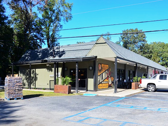 Modern lines meet timeless BBQ traditions in this sleek Charleston spot where whole hog reigns supreme.