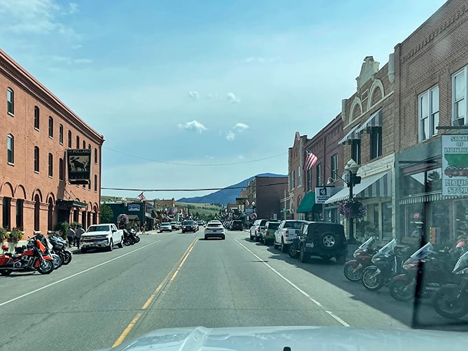 Red brick buildings anchor Red Lodge's affordable downtown, where movie tickets cost less than popcorn in the big city.