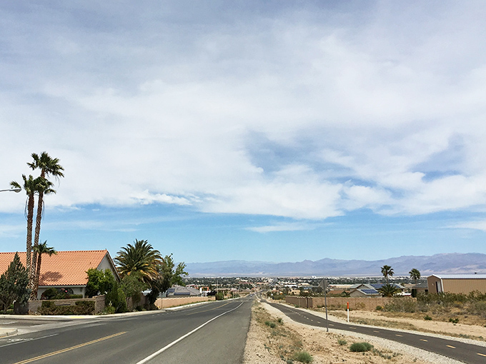 Ridgecrest stretches toward distant mountains, where desert meets sky in a perfect high-desert harmony. No beach, but plenty of sand!