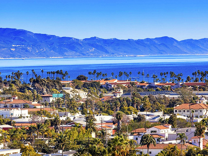Santa Barbara's palm-lined streets and red-tiled roofs create a Mediterranean dream with a distinctly California soul.