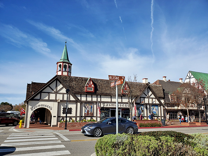 Solvang's Danish-inspired architecture brings Europe to California, complete with windmills that don't fight giants but certainly charm tourists.