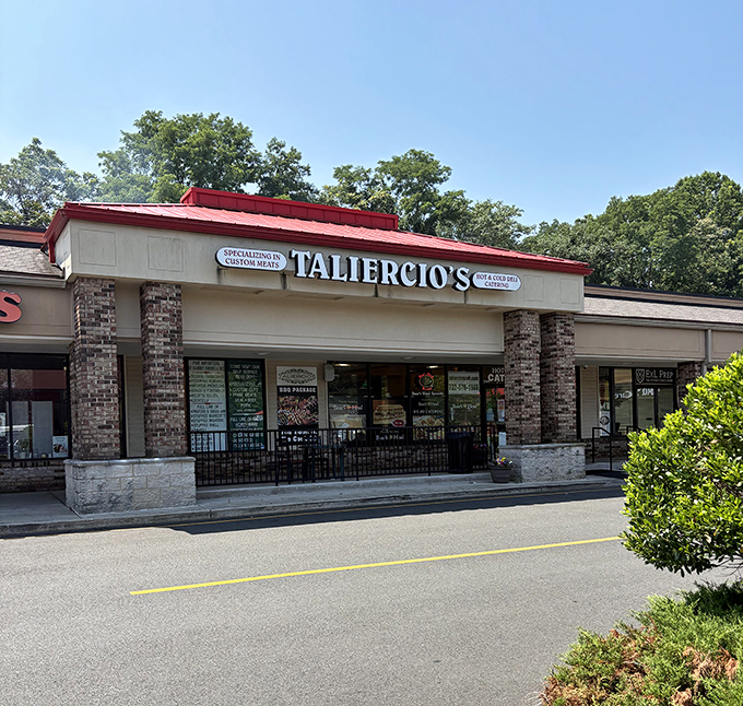 Taliercio's storefront might be in a strip mall, but those "Custom Meats" aren't playing around. Sandwich royalty awaits.