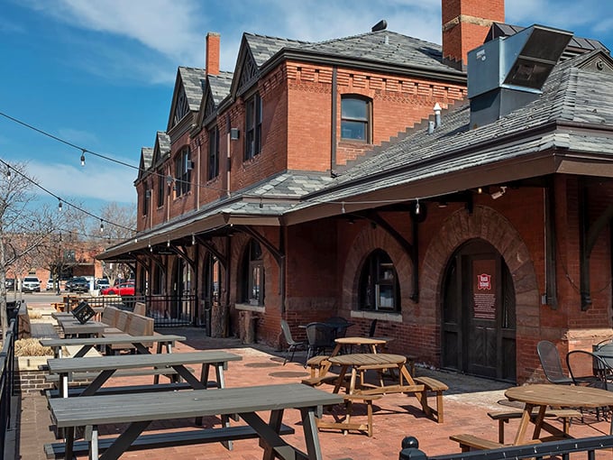 History and pizza collide in this magnificent brick building. Those picnic tables are calling your name on a sunny Kansas afternoon.