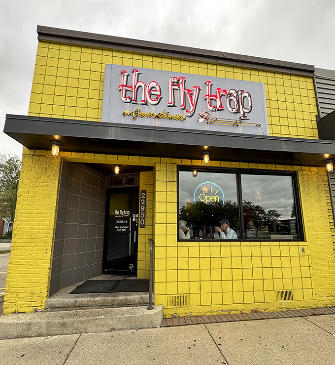 The Fly Trap (yellow exterior): That sunshine-yellow exterior isn't subtle, but neither are the flavors inside. Like finding a culinary gold nugget in Ferndale!