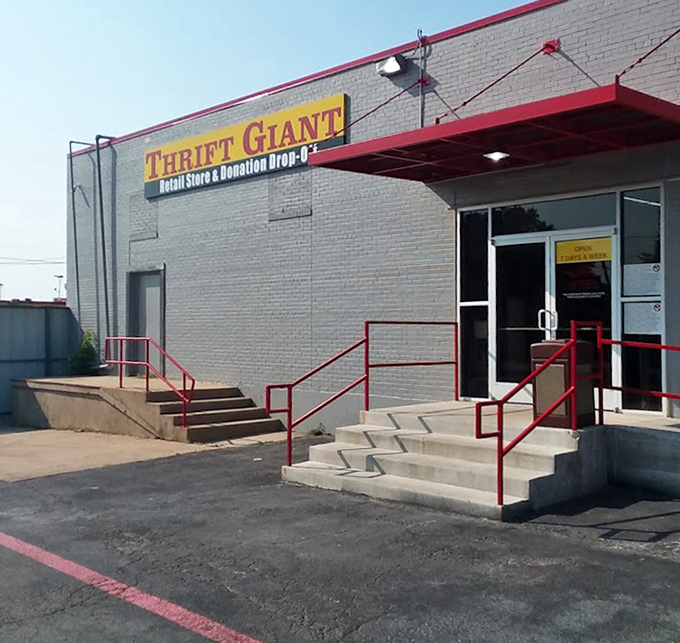 This Thrift Giant location welcomes donation drop-offs. One person's decluttering becomes another's delightful discovery!