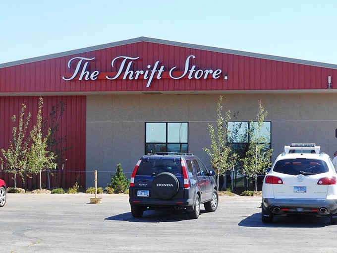 That bold sign promises exactly what you'll find inside &ndash; a closet full of possibilities without the full-price commitment.