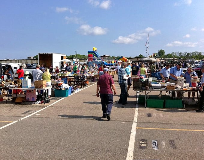 Aisle after aisle of possibility. Treasure Aisles lives up to its name with a sea of vendors stretching to the horizon.