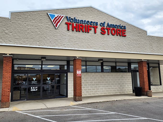 Modern brick and glass design proves thrift stores can look as polished as any high-end retail destination.