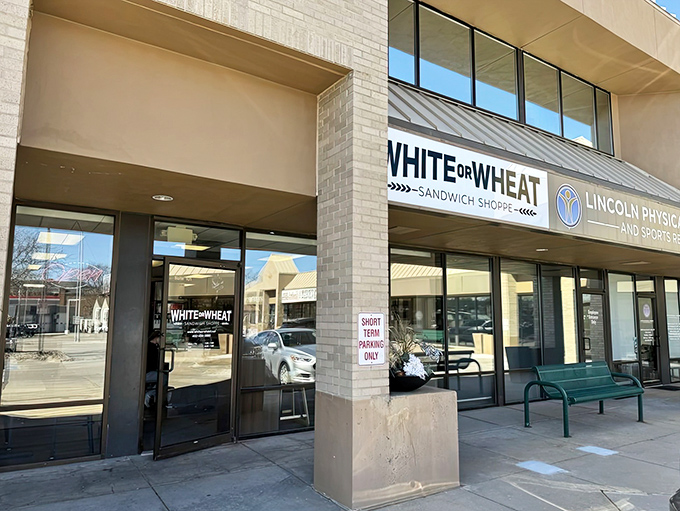 White or Wheat's clean storefront poses life's most important question &ndash; what foundation will you choose for your sandwich masterpiece today?