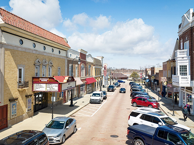 Woodstock's town square whispers stories of simpler times when neighbors actually knew each other's names.
