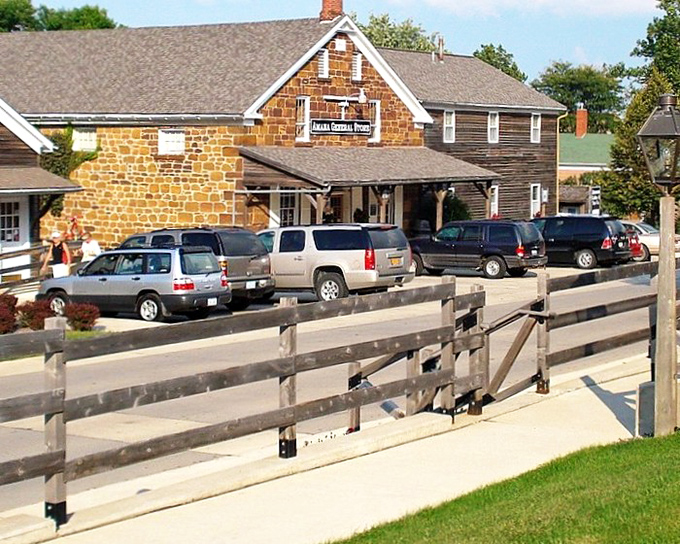 Stone buildings and wooden porches in the Amana Colonies tell stories of craftsmanship that modern strip malls can only dream about.