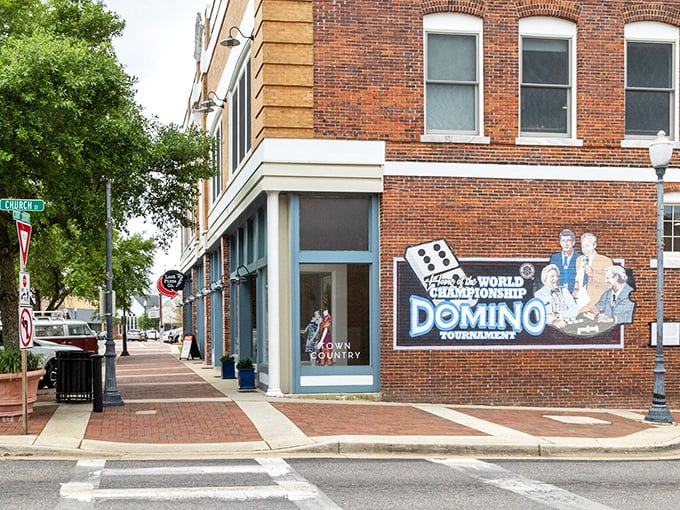 Downtown Andalusia boasts a World Championship Domino Tournament mural that's as colorful as the local characters. The housing prices, however, are refreshingly black and white.