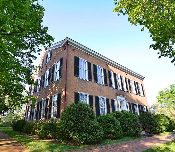 This beautiful historic building stands proudly among Bardstown's well-preserved charm - bourbon country's architectural eye candy.