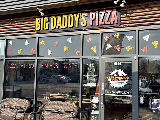 Park City's hidden gem serves up slices worth skiing down a mountain for. Those pizza triangles on the windows aren't lying.