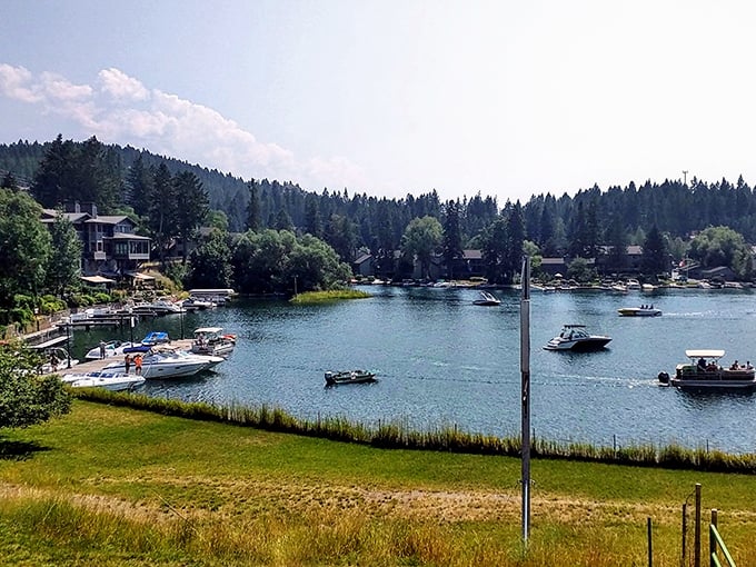 Flathead Lake's pristine waters create the perfect backdrop for this artistic haven nestled among Montana's natural splendor.