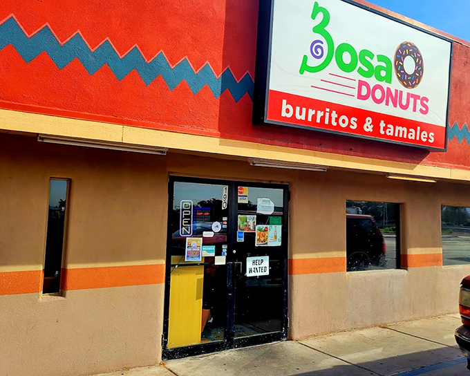 Help wanted? More like help yourself to Bosa's sweet-savory double threat. That zigzag pattern is actually your taste buds' future EKG reading.