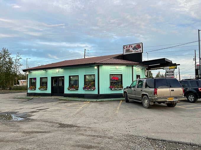 The mint-colored drive-in might look straight out of the '50s, but their burger game is timeless perfection.