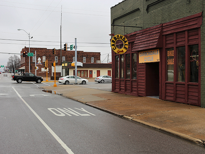 The Carbondale Cycle shop stands as a colorful reminder that in small towns, local businesses aren't just stores &ndash; they're landmarks.