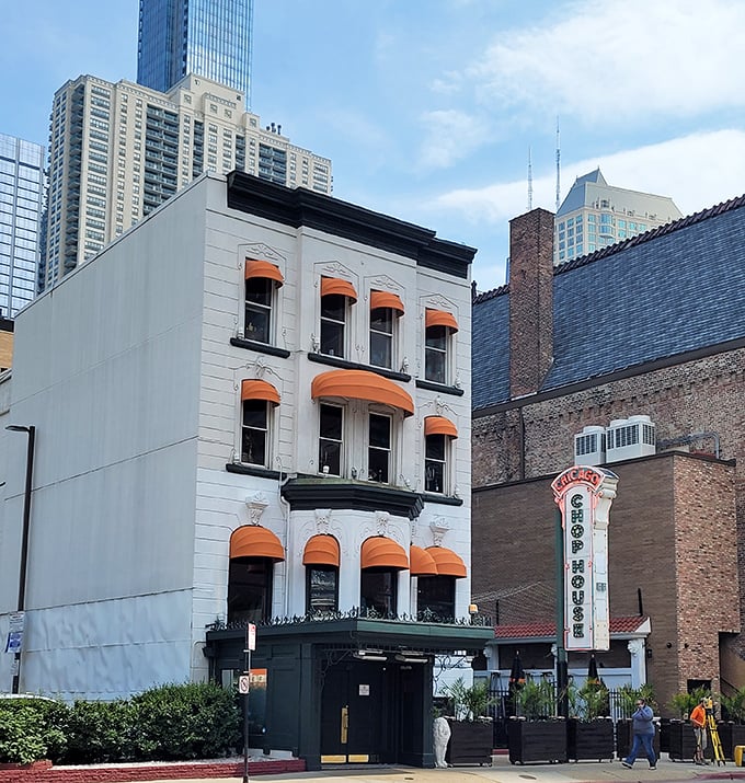 A Victorian building that's seen Chicago grow up while serving some of the city's finest aged steaks inside.