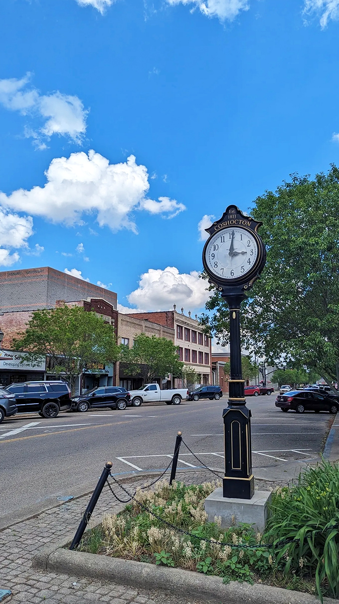 That classic clock tower keeps perfect time while your budget finds perfect balance below.