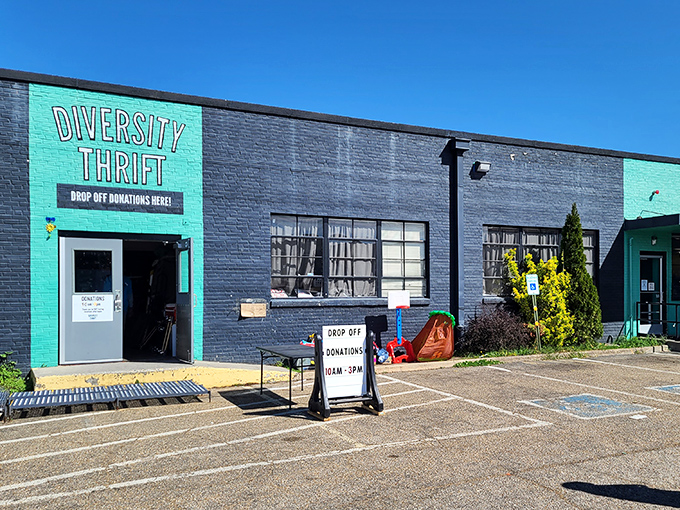 "Drop off donations here!" The giving spirit of Richmond keeps Diversity Thrift's shelves stocked with pre-loved treasures.