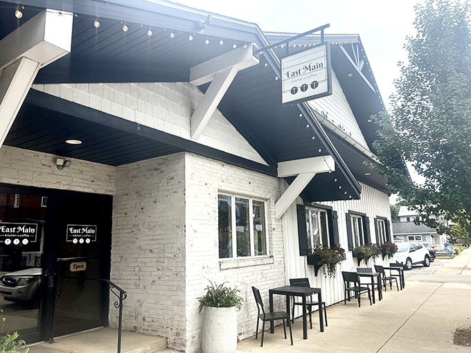 This charming Baltic eatery looks like it was designed by someone who understands that good food and string lights fix everything.