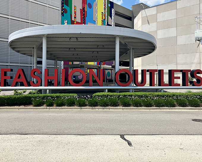 Modern architecture meets discount shopping at the Fashion Outlets of Chicago, where style and savings coexist beautifully.