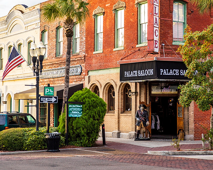 The Palace Saloon stands as a proud reminder that Fernandina Beach has been helping visitors unwind since long before Instagram was invented.